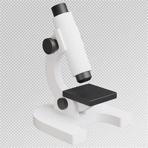 Premium Psd 3d Render Of Microscope Icon