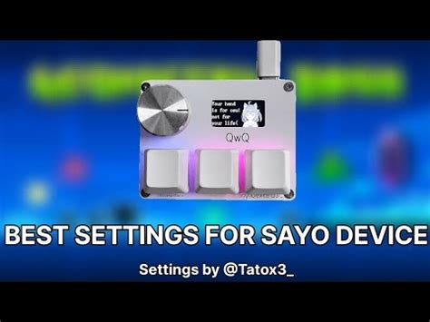 Best Settings For Sayo Device O3c Geometry Dash 2026 Youtube