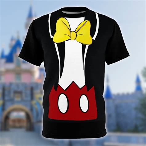 Mickey Mouse Costume T Shirt Mickey Mouse Cosplay Costume Tee Mouse