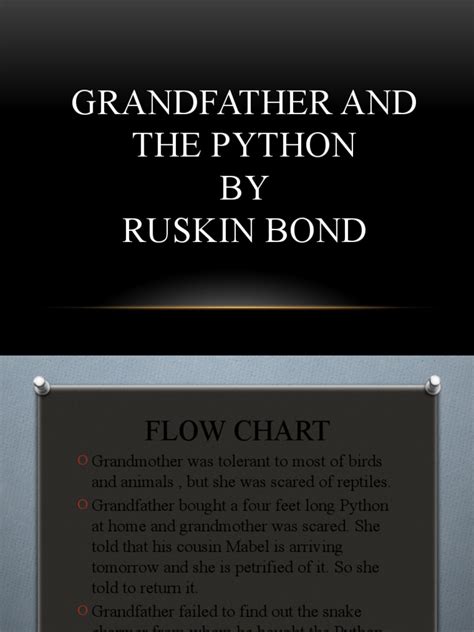 Grandfather And The Python Flow Chart Pdf Mystery Thriller And Crime