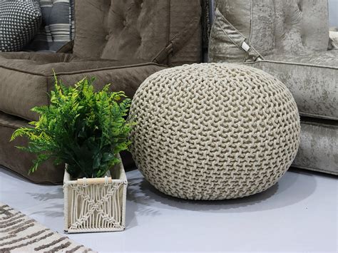 Hocker Rund Rattan Beige Madalo Jetzt Günstig Und Bequem Online