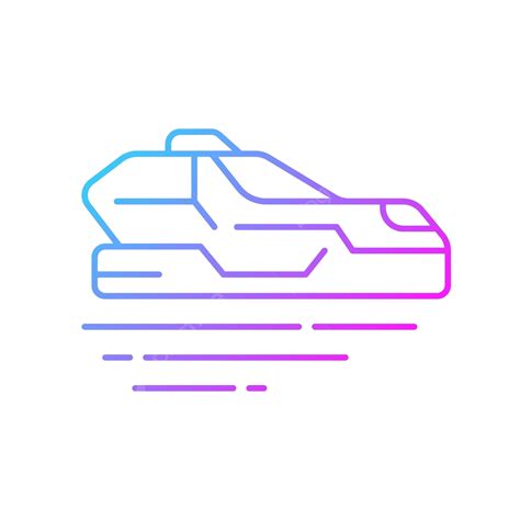 Flying Car Gradient Linear Vector Icon Car Symbol Contour Vector Car Symbol Contour Png And