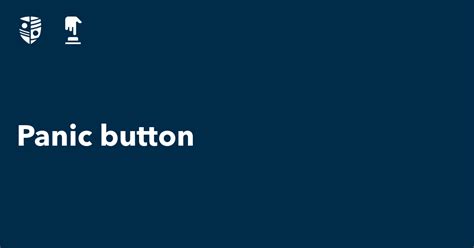 Panic Button Ifttt