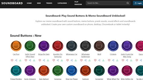 Meme Soundboard 500k Sound Buttons With Soundboards Unblocked Billetter Film Media Og Tv