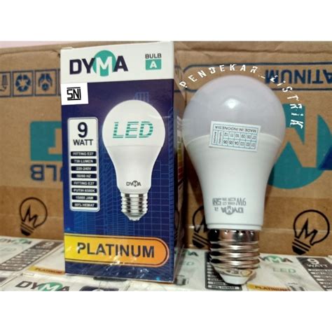 Jual Lampu Led Bulb Dyma W Nyala Terang Kelas Platinum Premium Bodi Besar Shopee Indonesia