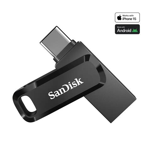 GB Black SanDisk Ultra Dual Drive Go USB Type C Sandisk