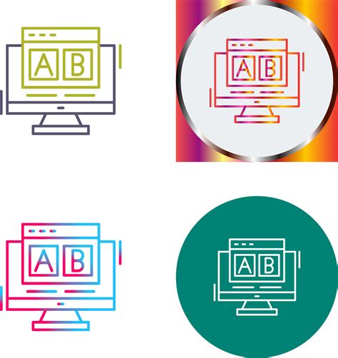 Ab Testing Icon Design 45397095 Vector Art At Vecteezy