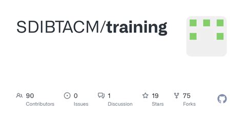 Github Sdibtacm Training