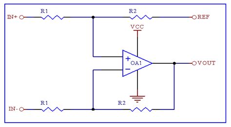 Single Ended Input Instrumentation Amplifier Equation