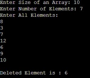 Deletion In An Array Using C Language Dot Net Tutorials