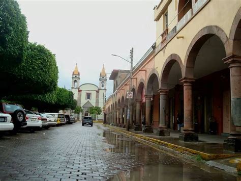 Iglesia Y Portales De Tecolotlan Jalisco Jalisco México Capilla