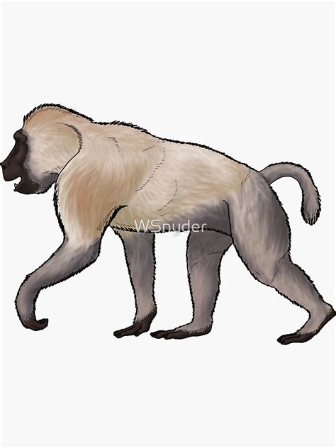 Theropithecus Oswaldi The Gigantic Gelada Sticker For Sale By