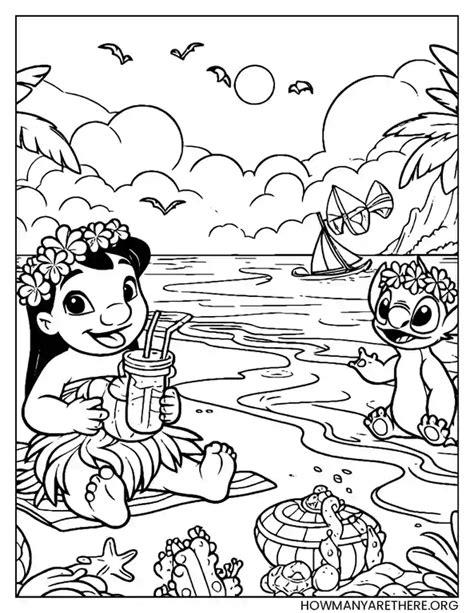 31 Безкоштовні Розмальовки Стіч для Друку Сторінки та Малюнки для Дорослих та Дітей Дівчаток і