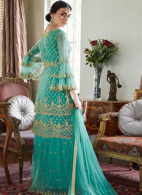 Aqua Green Color Dresses