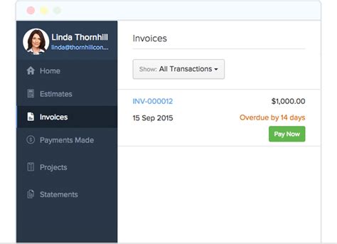 Customer Portal Online Customer Portal Zoho Invoice