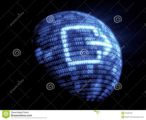 Binary Code Technology Stock Illustration Illustration Of Design 45230162