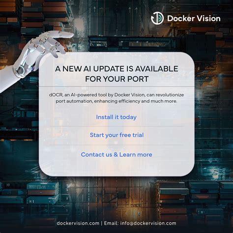 Docker Vision On Linkedin Artificialintelligence Portautomation Efficiency Upgrade…