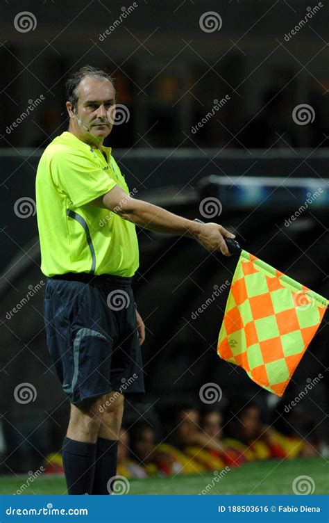 The Referee Linesman During The Match Editorial Photo Image Of Figc Football 188503616