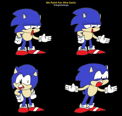 Ms Paint For Hire Sonic Mod For Friday Night Funkin Fnf Mods