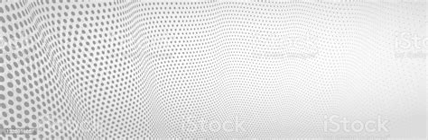 차원 원근 기술 및 과학 테마 빅 데이터 흐름 기하학적 3d 디자인이 있는 벡터 추상 흑백 점선 배경 0명에 대한 스톡 벡터