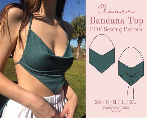 Cowl Neck Pattern Digital Pdf Sewing Pattern Sizes Xs Xl Backless Top