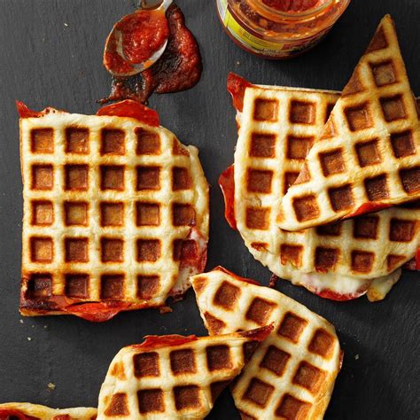 Waffle Iron Pizzas Recipe How To Make It