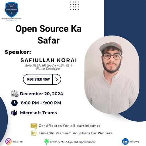 Opensource Techcommunity Mlsa Linkedingiveaway Careergrowth Codingskills