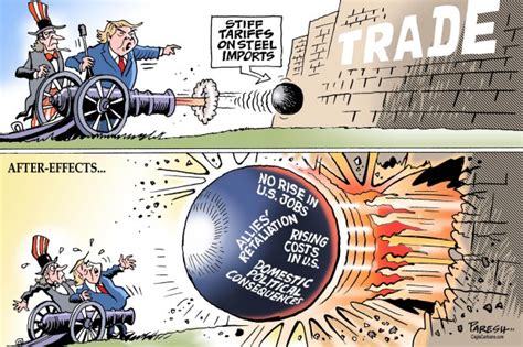 Cartoons Will Trumps Tariffs Launch A Trade War