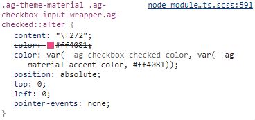 Css How To Replace Ag Grid Checkbox Check Mark Font Icon By Another