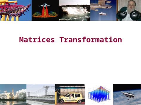 Ppt Matrices Transformation Dokumentips