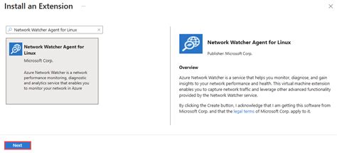 administración de la extensión de máquina virtual del agente de network