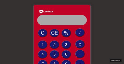Lambda Calculator Codesandbox