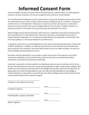 Fillable Online Informed Consent To Test Form Fax Email Print PdfFiller