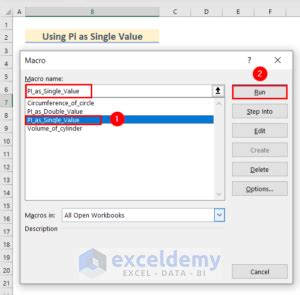 How to Use PI π in Excel VBA Easy Examples ExcelDemy