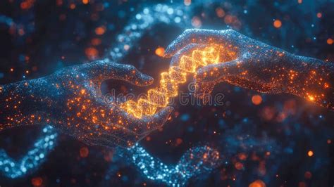 A Glowing Dna Helix Held Delicately By A Human Hand The Intricate Molecular Structure Is