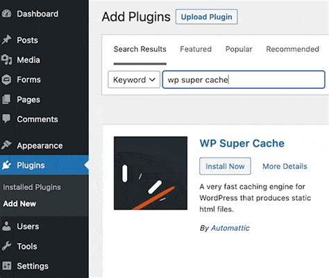 Using A Caching Plugin With Wordpress Reclaim Hosting