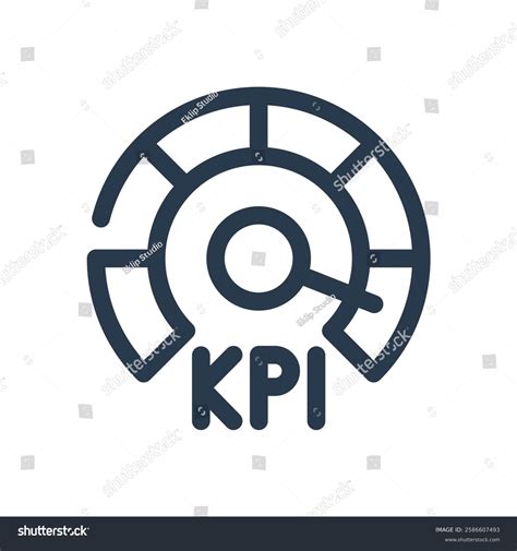 Kpi Metrics Enterprise Resource Planning Icon Stock Vector Royalty Free 2586607493 Shutterstock