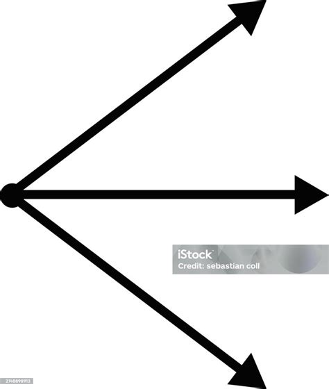 Vector Illustration Three Arrow Pointing Right Side Stock Illustration