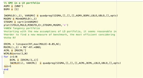 Programming Tangency Portfolio With Constraints Quantitative