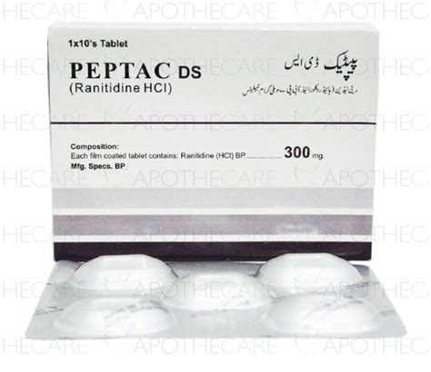 Peptac Ds Tab 300mg 10s