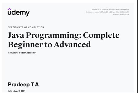 Pradeep T A On Linkedin Javaprogramming Java Certificate