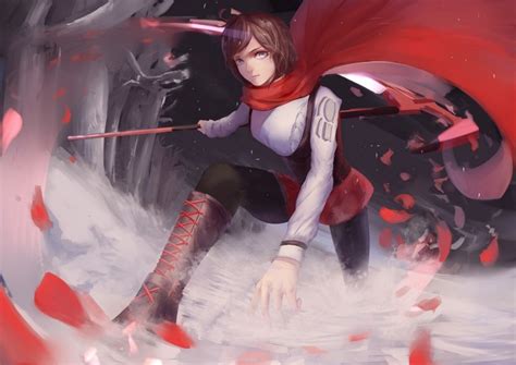 Fantasy Art Anime Red Rwby Comics Ruby Rose Character Clothing Costume Fictional