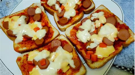Pizza Roti Gardenia Guna Kuali Je No Oven Simple Bread Pizza No Oven Youtube