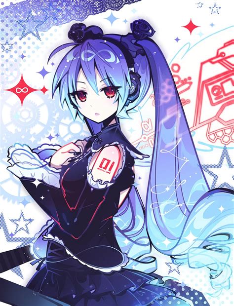 Hatsune Miku And Hatsune Miku Vocaloid And 1 More Drawn By Anzu