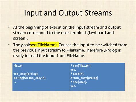 Input And Output And Builtin Predicates Ppt Download