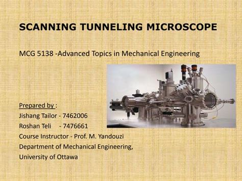 Scanning Tunneling Microscope Pptx