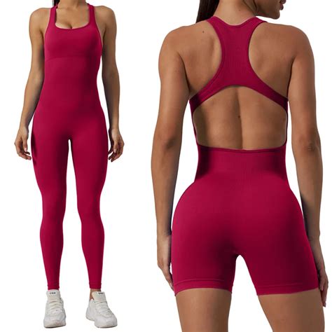 Ensemble De Yoga Sans Couture Pour Femme Vêtements De Sport Longs Et Courts Vêtements D