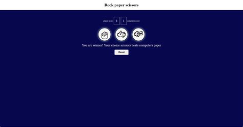 GitHub KristinaProject Rock Paper Scissors