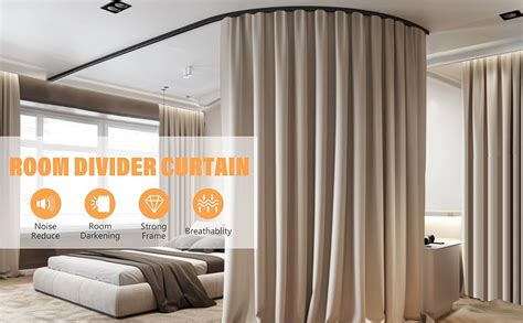 Makefeile Room Divider Curtains With Flexible Ceiling
