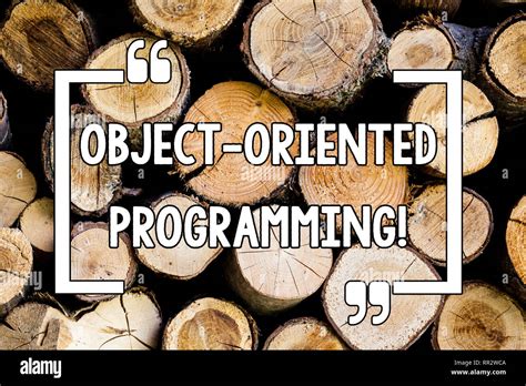 Conceptual Hand Writing Showing Object Oriented Programming Business Photo Text Language Model